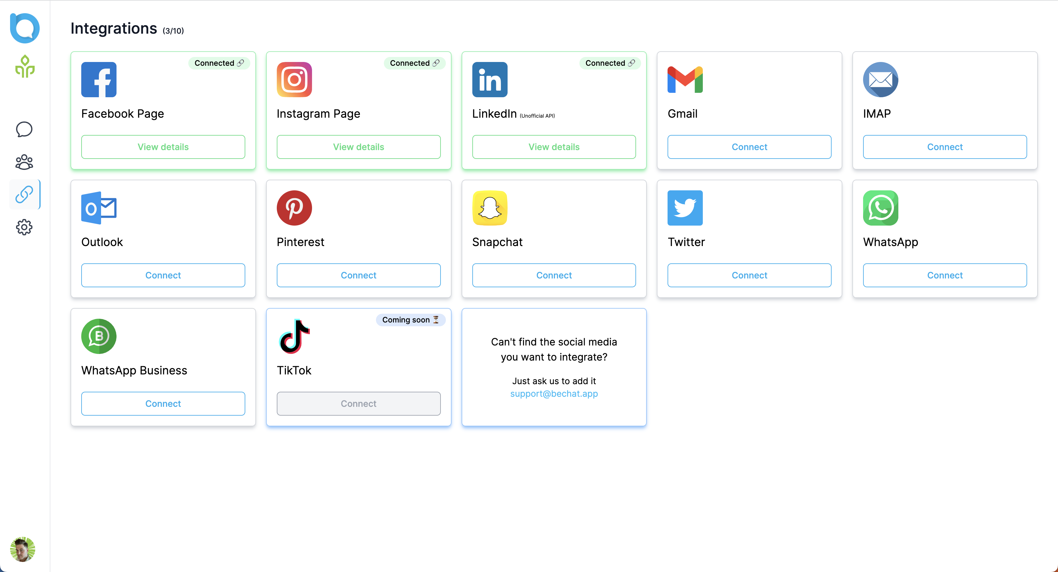 BeChat - All your chats centralize in one place